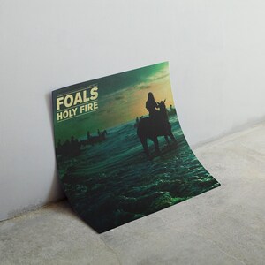 Foals Poster, Foals Holy Fire Album Cover Poster, Rock and Roll Poster ...