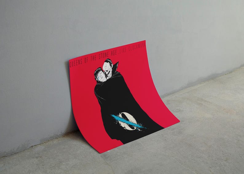 QOTSA Poster, Like Clockwork Album Cover Print, QOTSA Gift, Rock ...