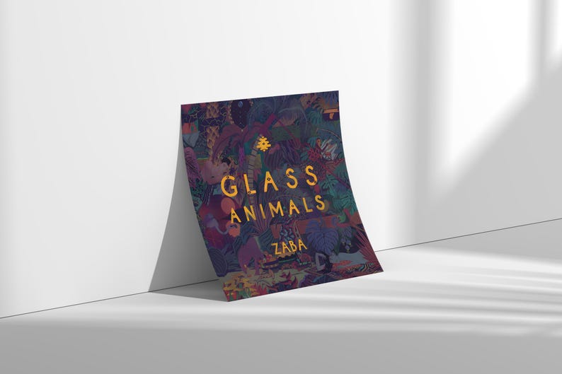 Glass Animals Zaba Album Cover Poster, Indie Rock Wall Art, Music ...