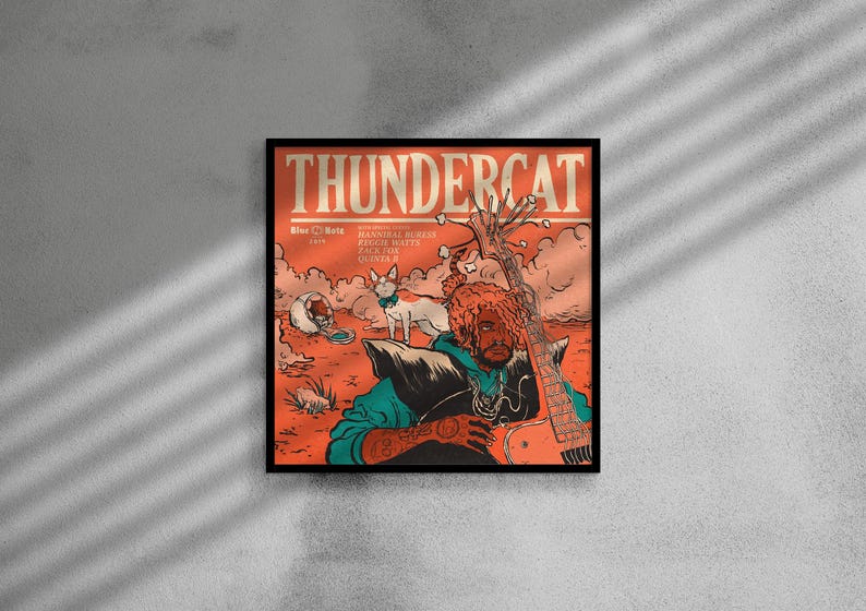 Thundercat 2019 Tour Poster - for Music Lover, Music Room Decor, R&B ...