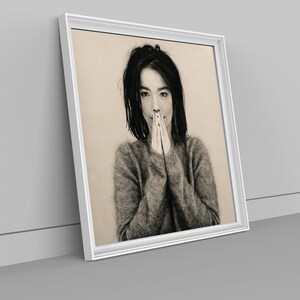 Björk Poster, Bjork Debut Album Cover Poster, Bjork Young, Bjork Art ...