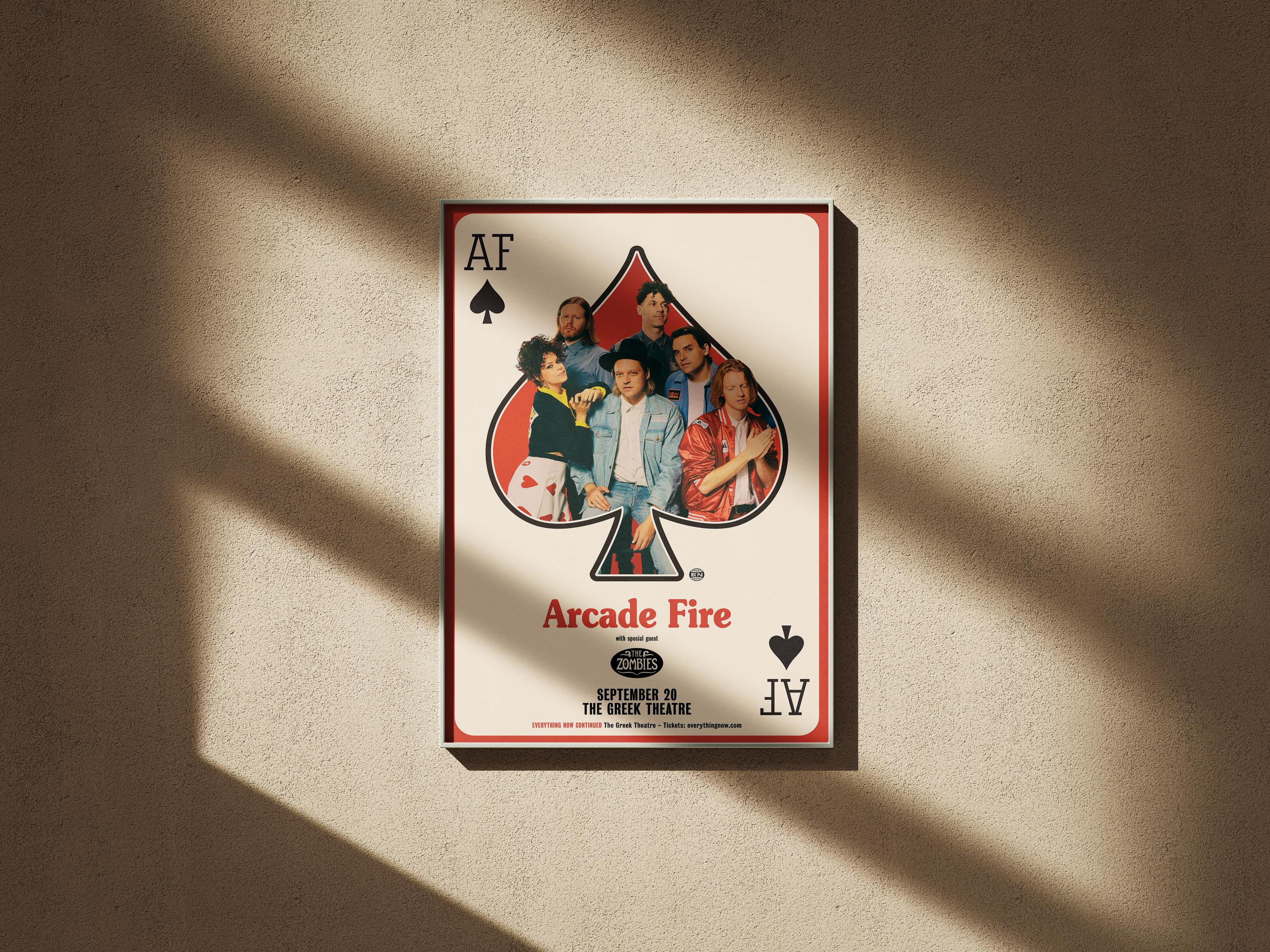 Arcade Fire Poster - the Greek Theatre Concert Print, Music Poster ...