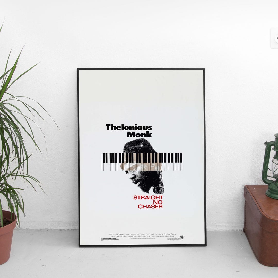 Thelonious Monk Poster - Straight No Chaser, Jazz Icons, Music Legend ...