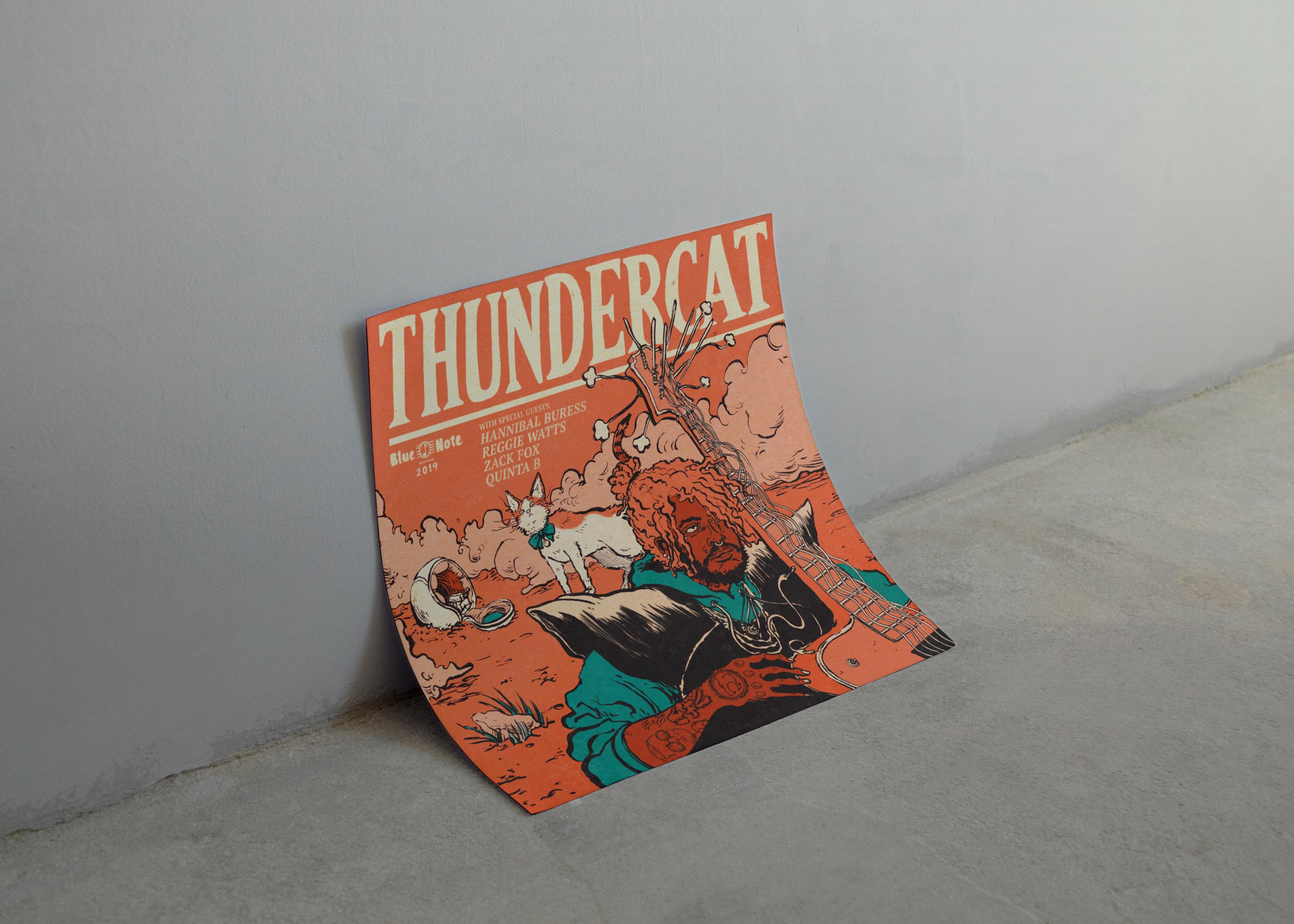 Thundercat 2019 Tour Poster - for Music Lover, Music Room Decor, R&B ...