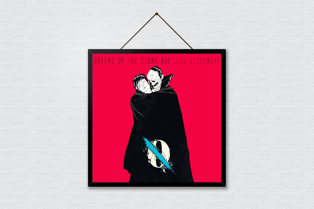 QOTSA Poster, Like Clockwork Album Cover Print, QOTSA Gift, Rock ...