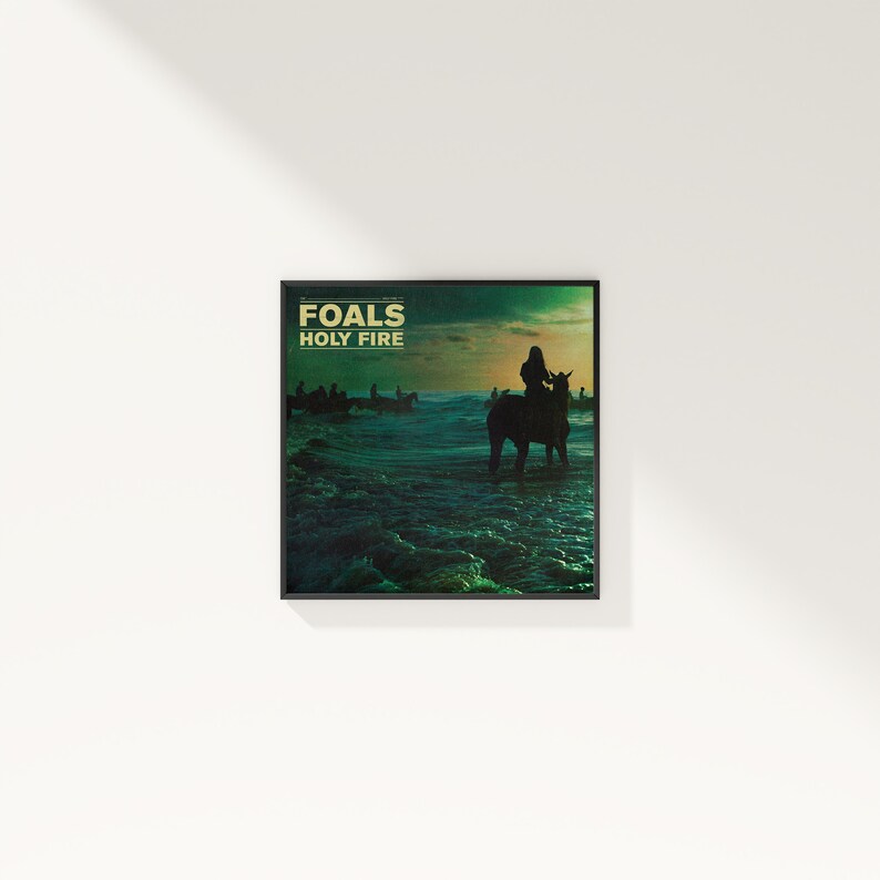 Foals Poster, Foals Holy Fire Album Cover Poster, Rock and Roll Poster ...