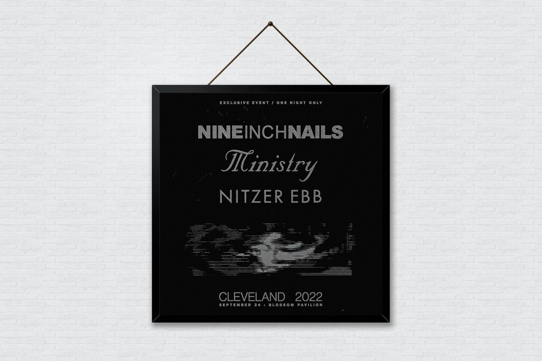 NIN US Tour Poster Nine Inch Nails Poster NIN Tour Print - Etsy