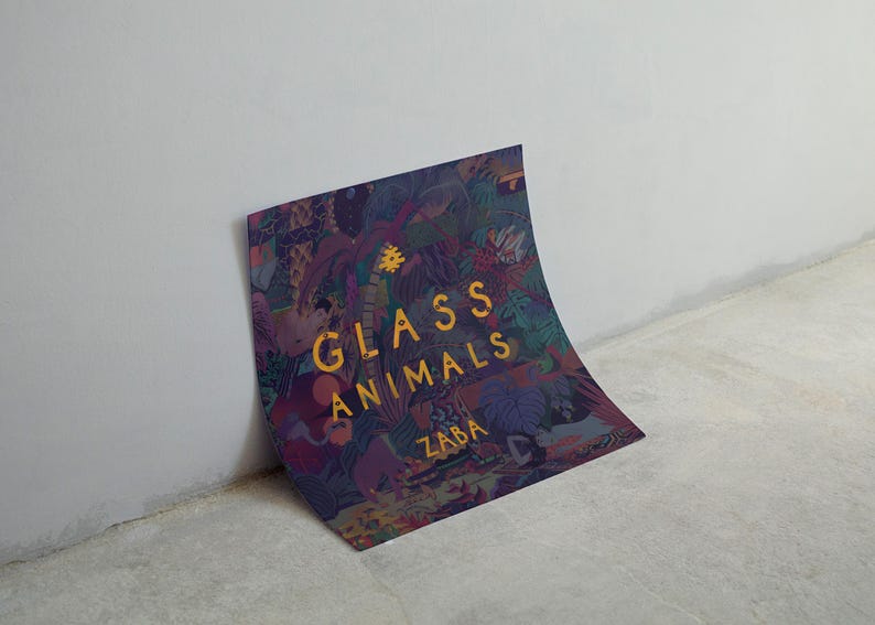 Glass Animals Zaba Album Cover Poster, Indie Rock Wall Art, Music ...