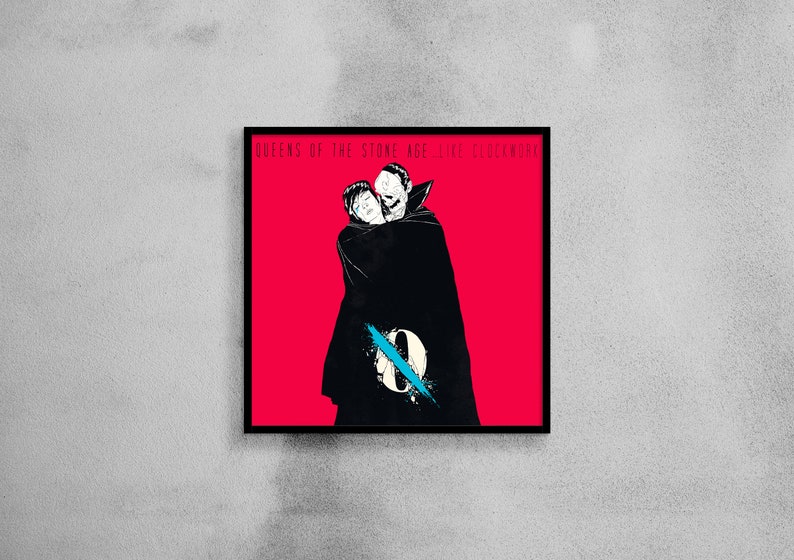 QOTSA Poster, Like Clockwork Album Cover Print, QOTSA Gift, Rock ...