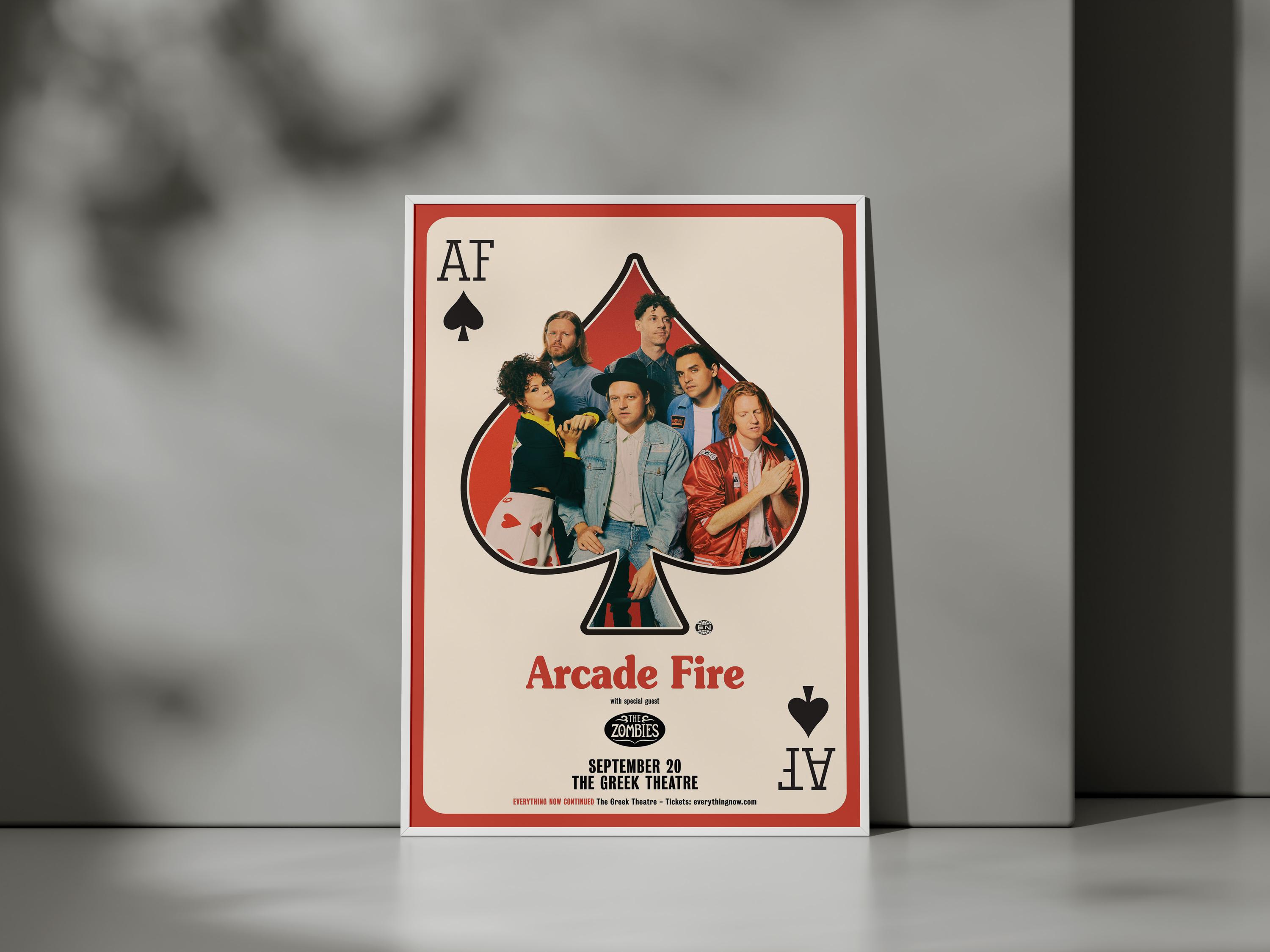 Arcade Fire Poster - the Greek Theatre Concert Print, Music Poster ...