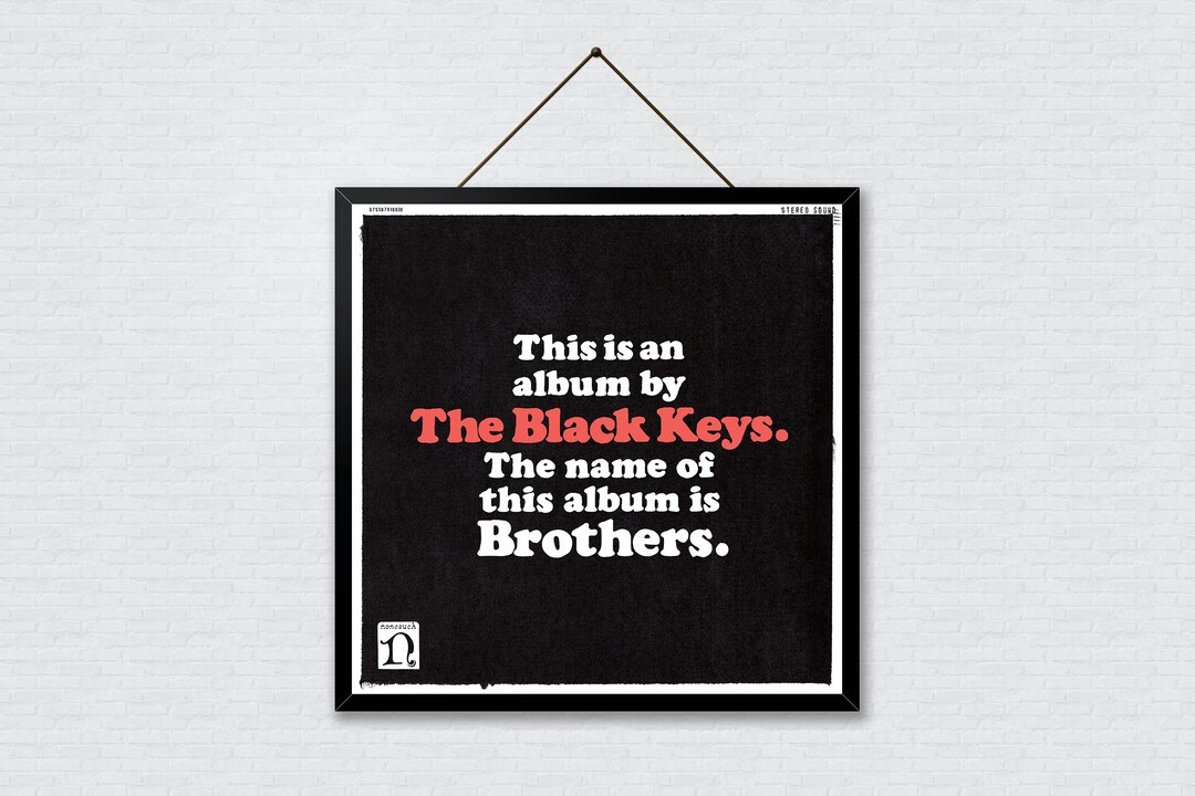 Brothers Album Cover Poster, the Black Keys Print, the Black Keys Art ...