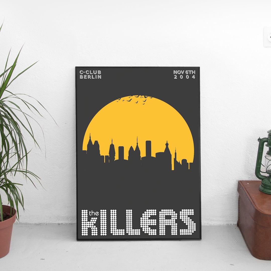 The Killers Concert Poster - Berlin, 2004, Indie Rock Posters, Music ...