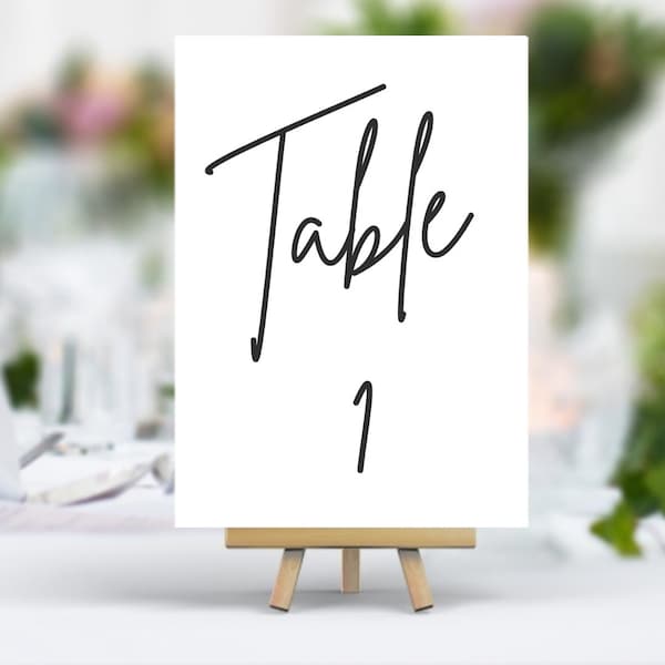 Party Table Numbers - Etsy