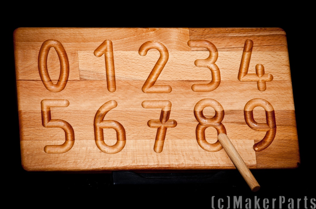 Numbers Tracking Board, Montessori, Prescribe/form Tracing Board, Swing ...