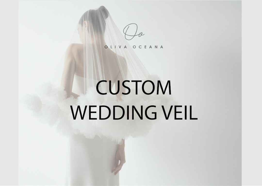 Custom Wedding Veil / Exclusive Design Wedding Veil / Handmade Bridal ...