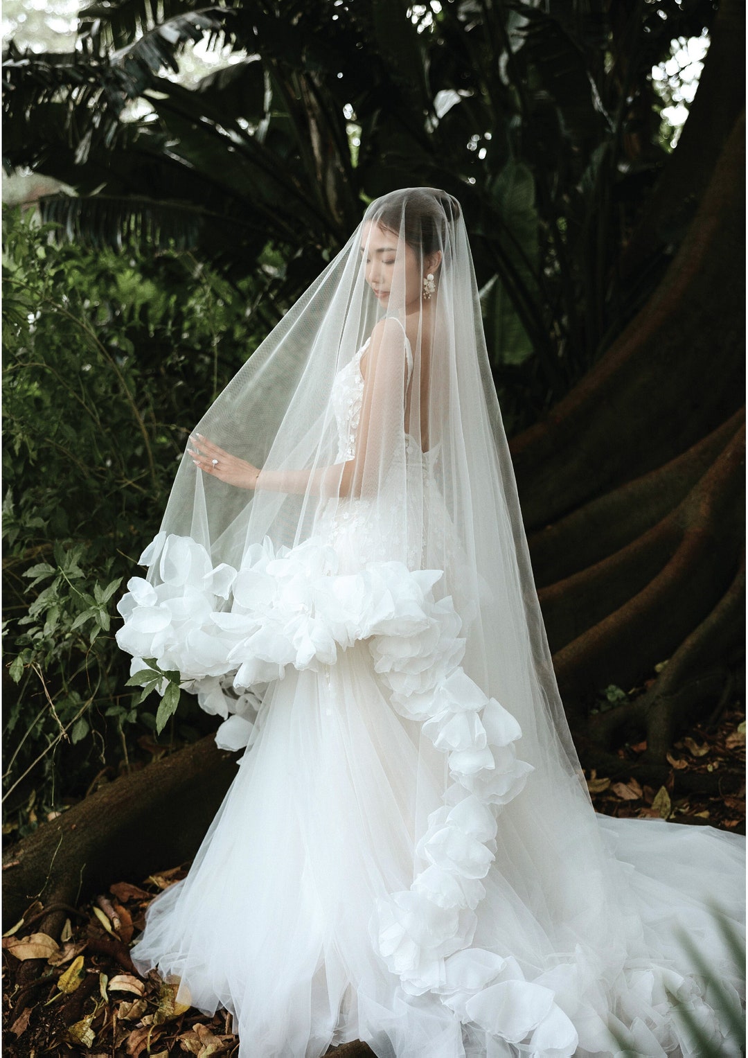 Wedding Veil/ Cathedral Wedding Veil / Dramatic Wedding Veil / Bridal ...