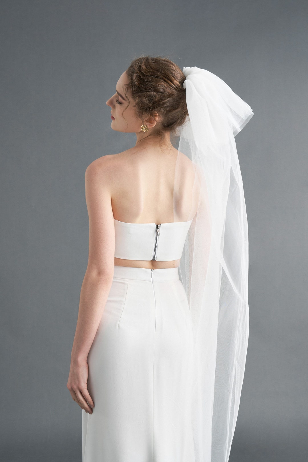 Waltz Wedding Veil / Two Tiers Wedding Veil / Wedding Veil / Bridal ...