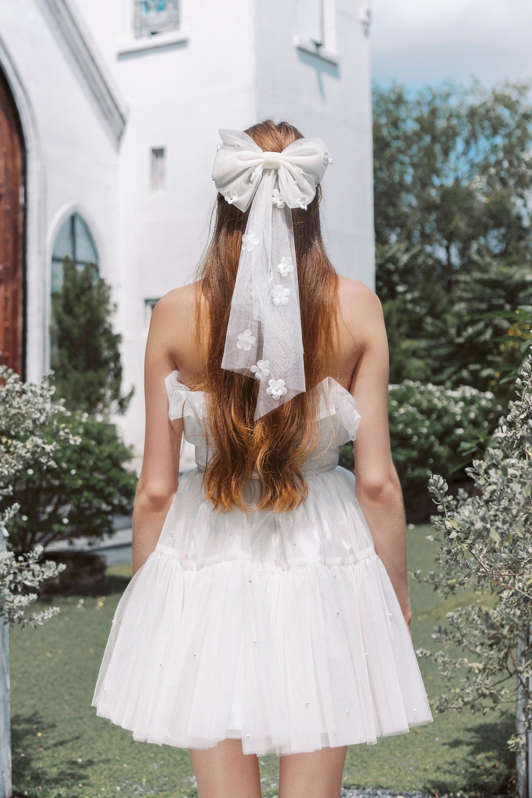 Flowers Wedding Bow/ Bridal Accessories / Bow Accessoires / Bridal ...