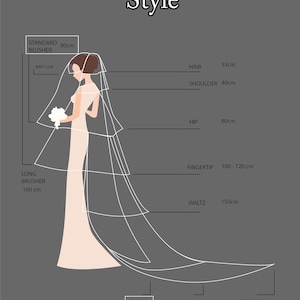 Long Wedding Veil With Flower / Custom Veil / Bridal Veil / Reception ...