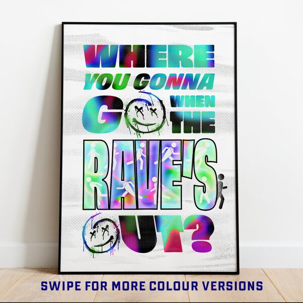 Rave Wall Art - Etsy UK