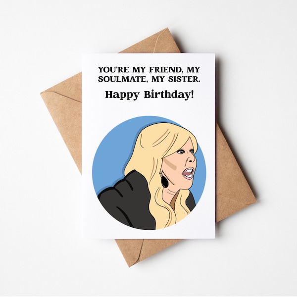 Bravo Real Housewives Card - Etsy