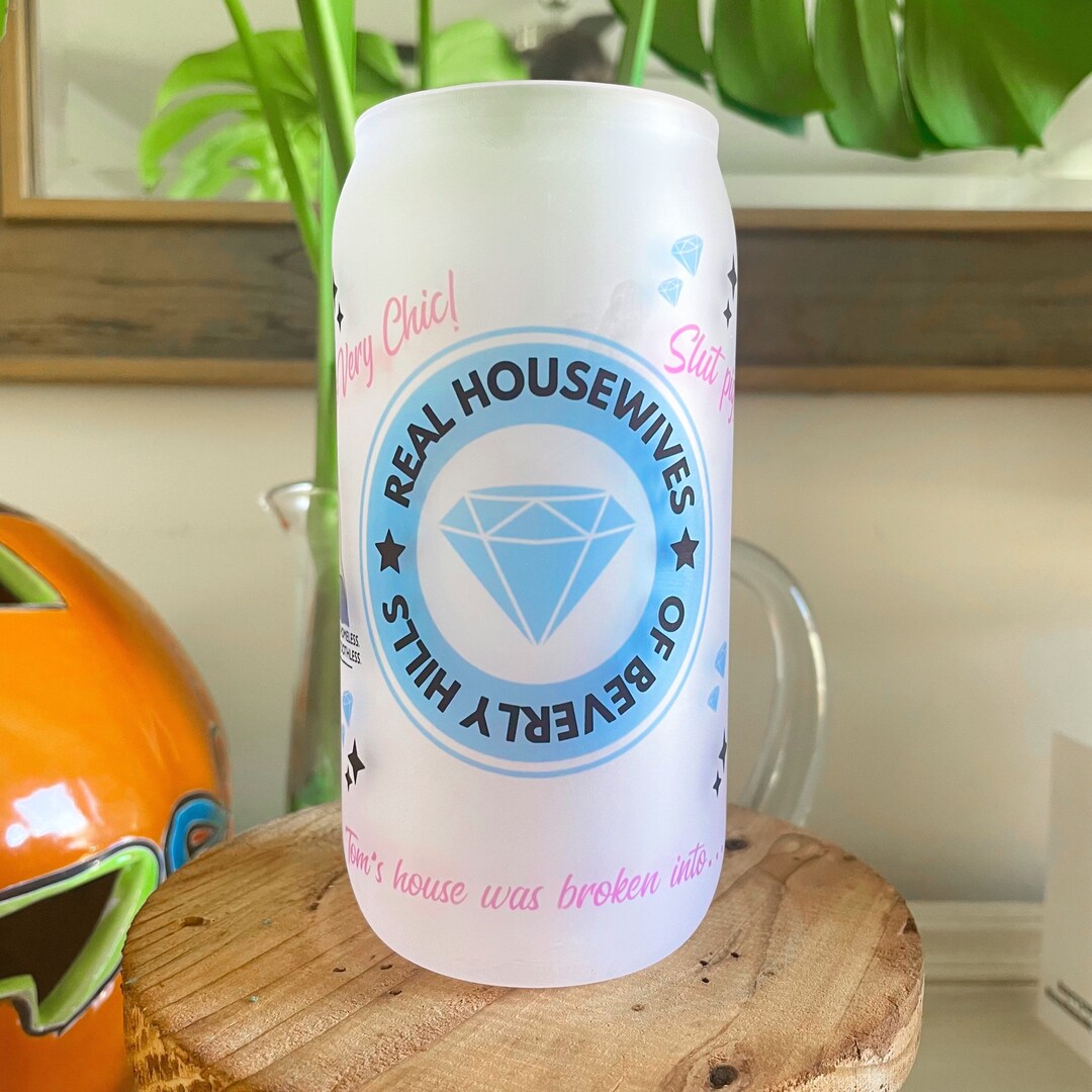 Real Housewives of Beverly Hills, RHOBH Tumbler, Glass Beer Can, Libbey ...