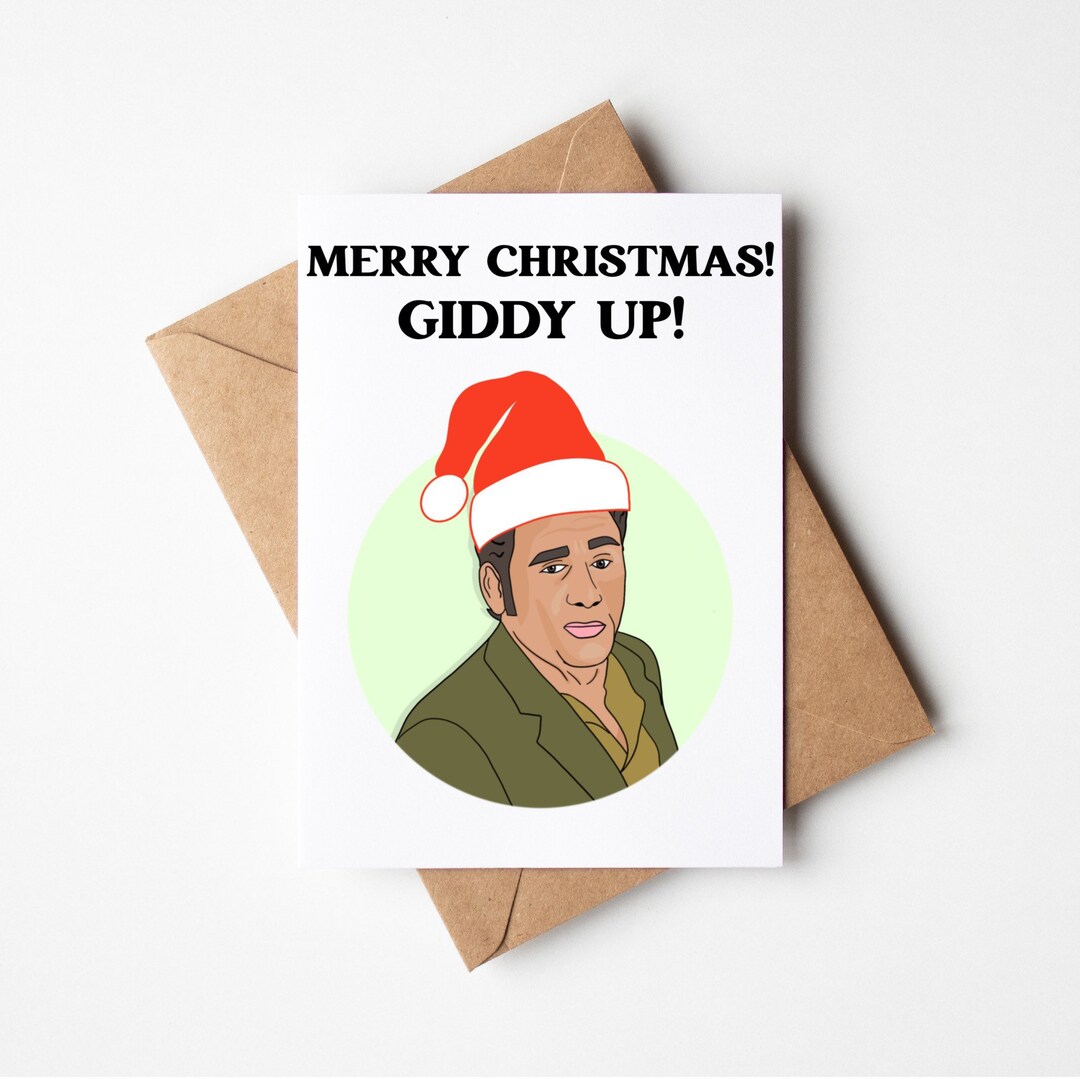 Kramer, Seinfeld, Happy Birthday Card, Funny Card, Giddy Up, Christmas ...