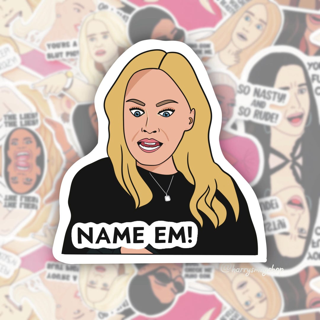 Real Housewives of Beverly Hills, RHOBH, Sutton Stracke Sticker, Name ...