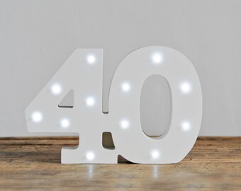 Light up Numbers - Etsy UK