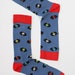 Records Vinyl Socks Music Lover Men's Bamboo Novelty Socks by Smiling ...