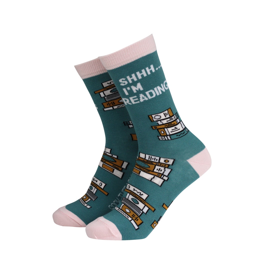 Women's 'shh I'm Reading' Bamboo Gift Socks by Sock Therapy - Etsy