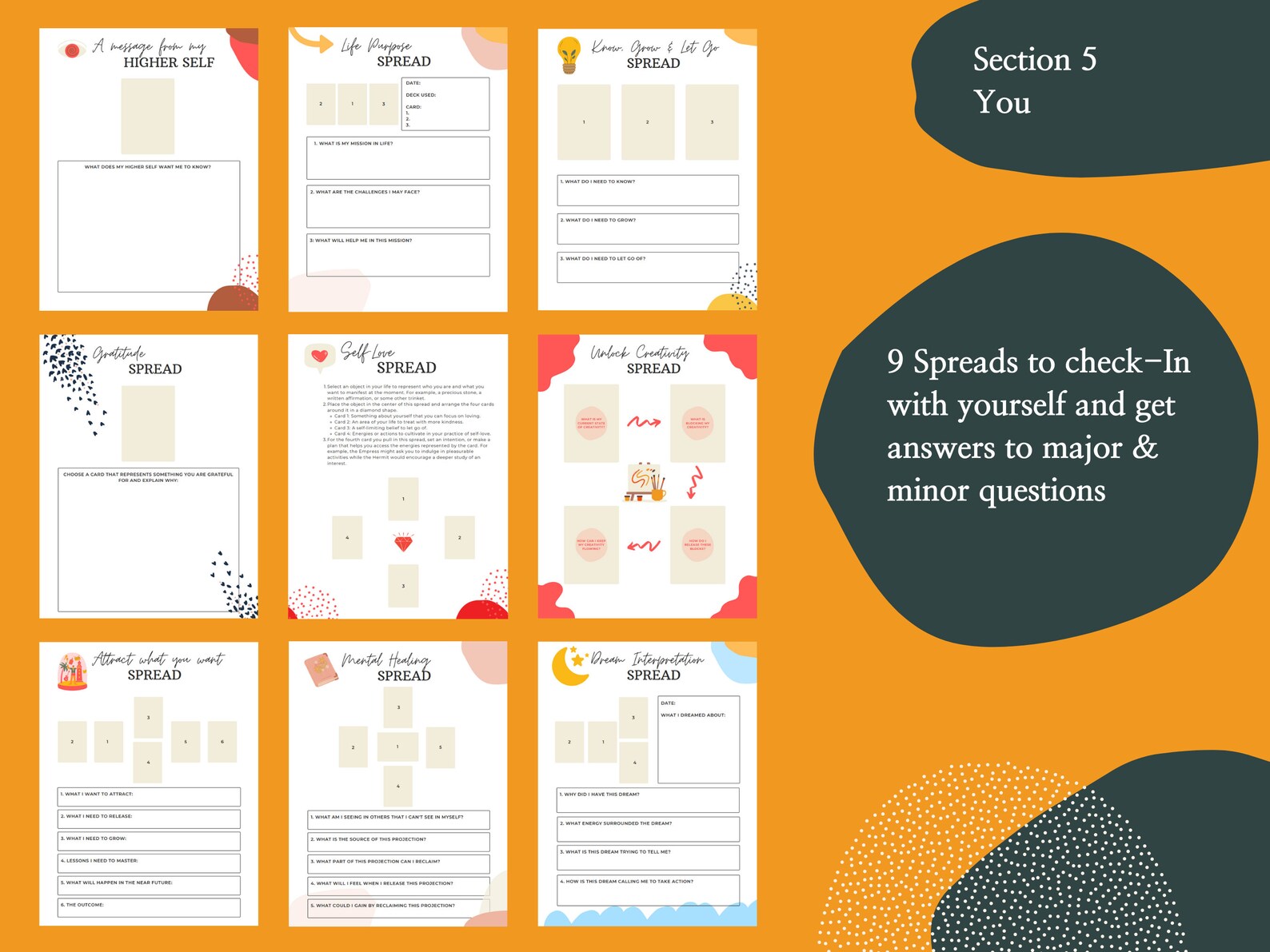 Printable Tarot Journal and Guidebook Tarot Workbook With - Etsy