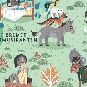 Mythical Beasts of Germany : an Illustrated Map - A3 Art Print - Poster ...