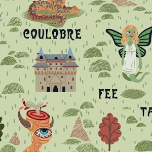 Illustrated Map, Mythical Beasts of France, Art Print - Poster - Etsy