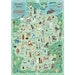 Mythical Beasts of Germany : an Illustrated Map - A3 Art Print - Poster ...