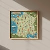 Illustrated Map, Mythical Beasts of France, Art Print - Etsy