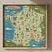 Illustrated Map, Mythical Beasts of France, Art Print - Poster - Etsy