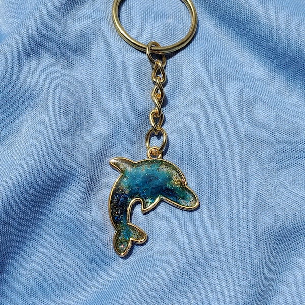 Dolphin Keychain - Etsy