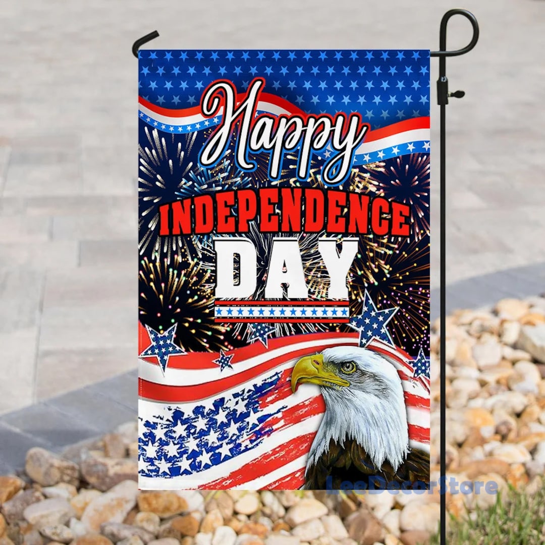 Independence Day American Eagle Garden Flag 4th of July Flag - Etsy