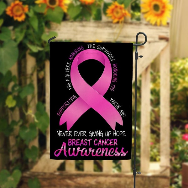 Breast Cancer House Flag - Etsy