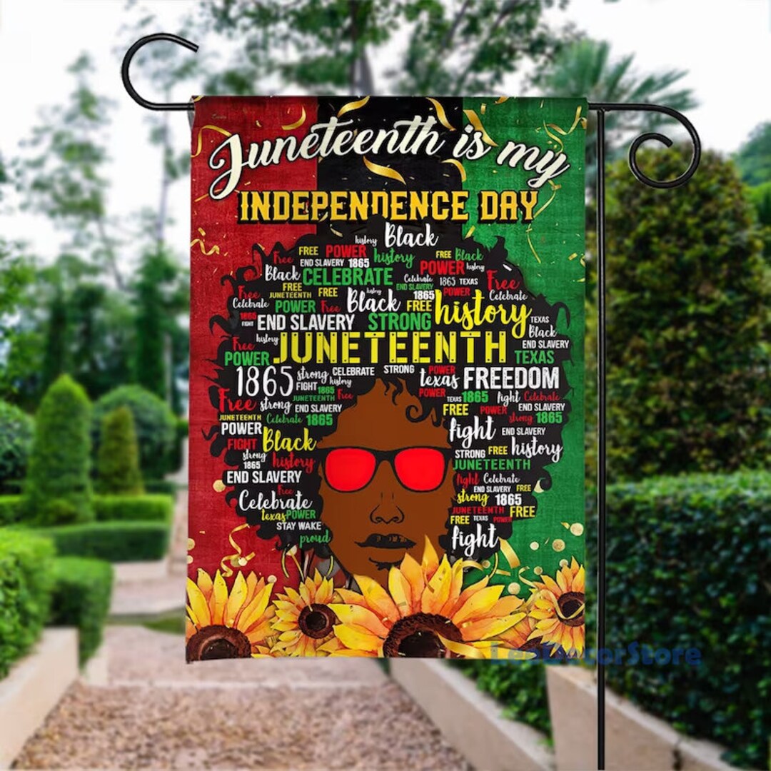 Juneteenth Double-sided Flag Juneteenth 1865 Flag Freedom - Etsy Canada