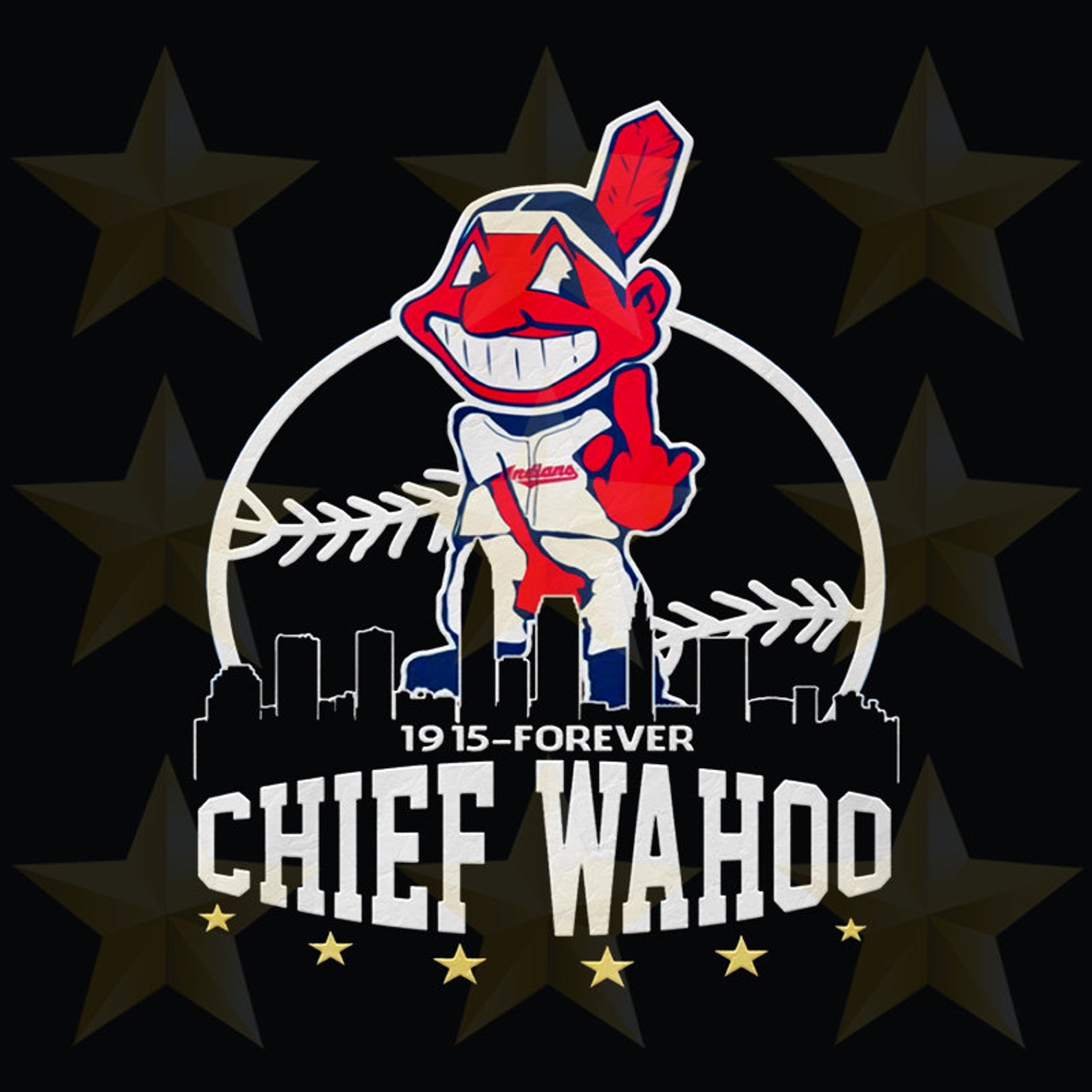 Chief Wahoo Indians Wahoo svg Vintage Wahoo svg chief wahoo | Etsy