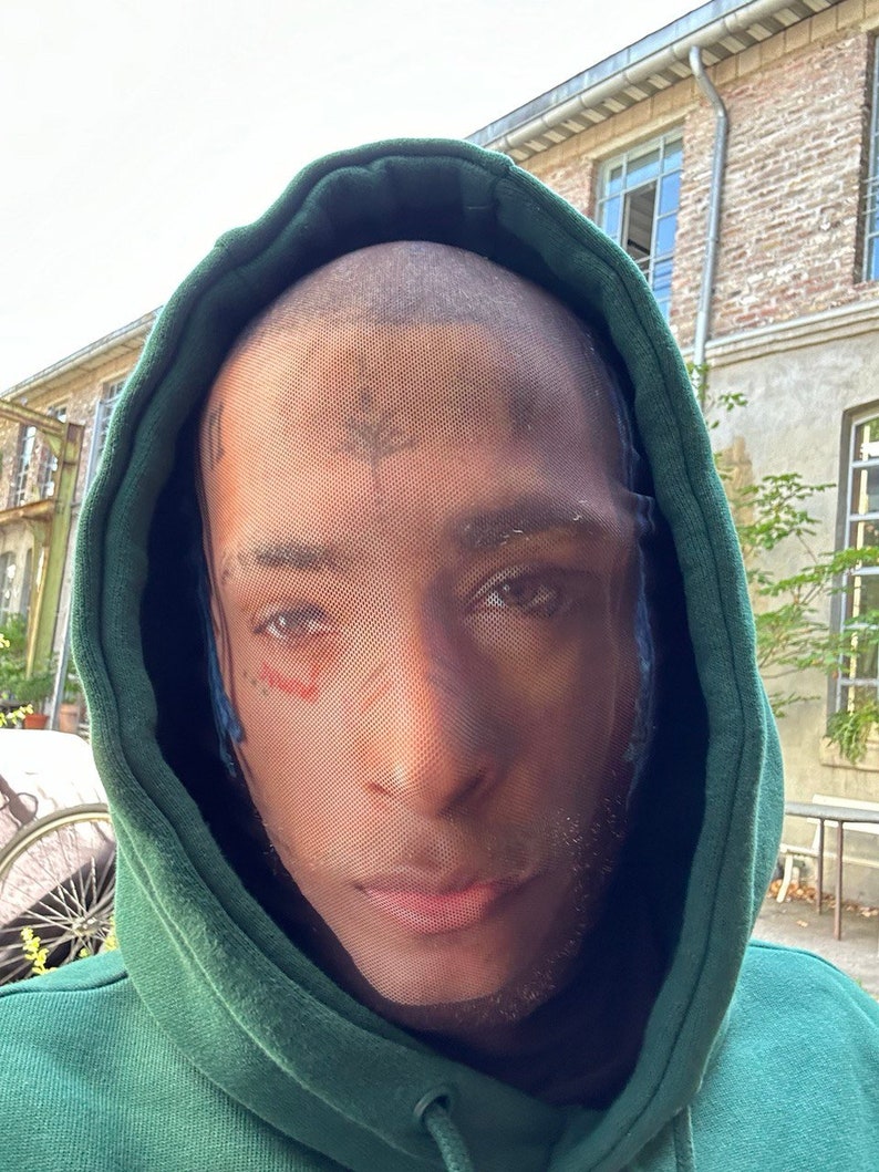 Xxxtentacion Face Inspired Balaclava Mesh Mask Elastic Mesh Full Face ...