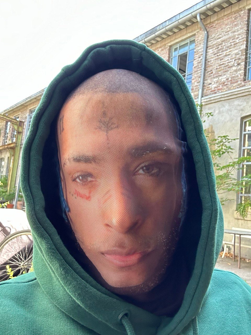 Xxxtentacion Face Inspired Balaclava Mesh Mask Elastic Mesh Full Face ...