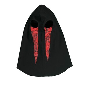 Blank Black Balaclava Made From 100% Cotton With Bloody Patches in One ...