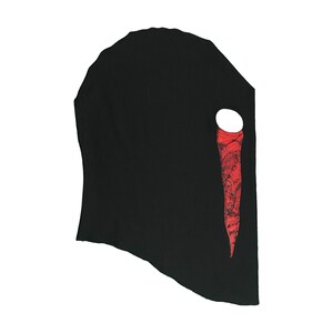 Blank Black Balaclava Made From 100% Cotton With Bloody Patches in One ...