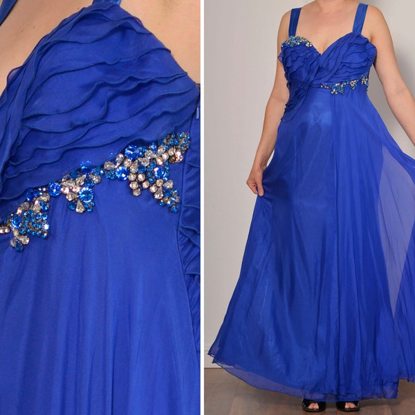 Sapphire Blue Dress - Etsy