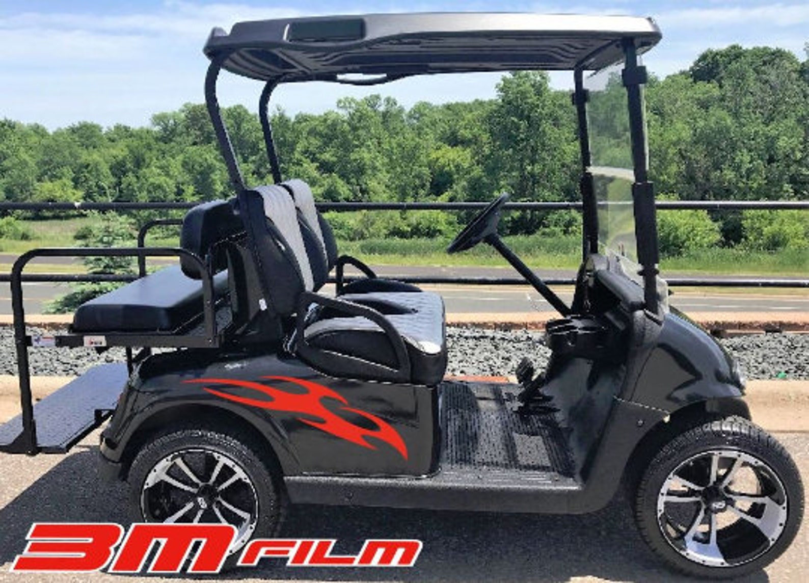 Swiss Flame Stripe E-z Go Yamaha Club Car Golf Carts 3M Vinyl | Etsy