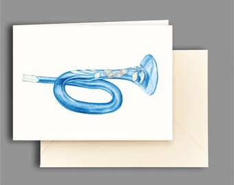 Trumpet Greeting Card - Etsy