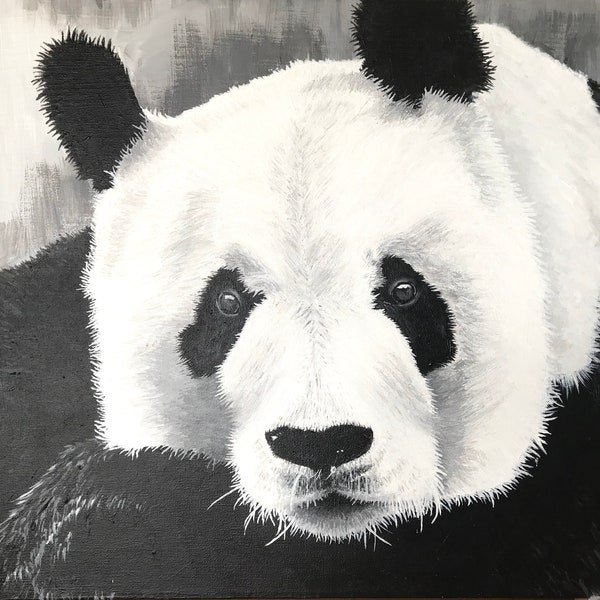 Panda Painting - Etsy